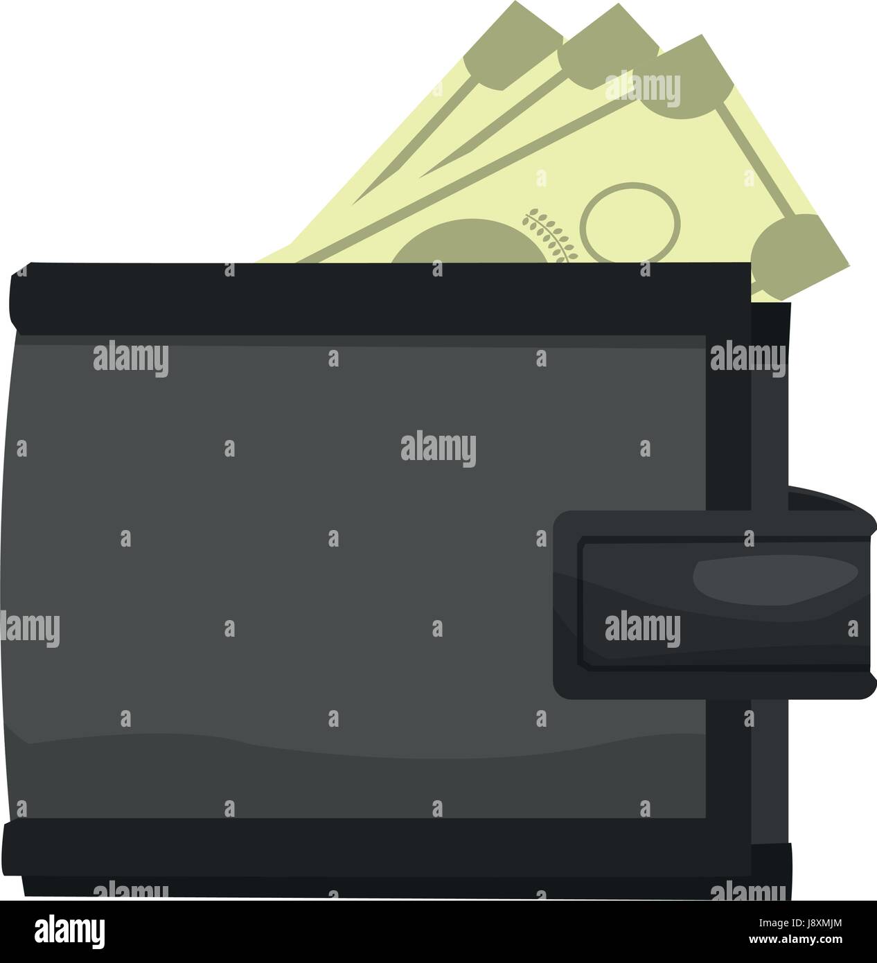 cartoon wallet banknote money safe icon Stock Vector Image & Art - Alamy