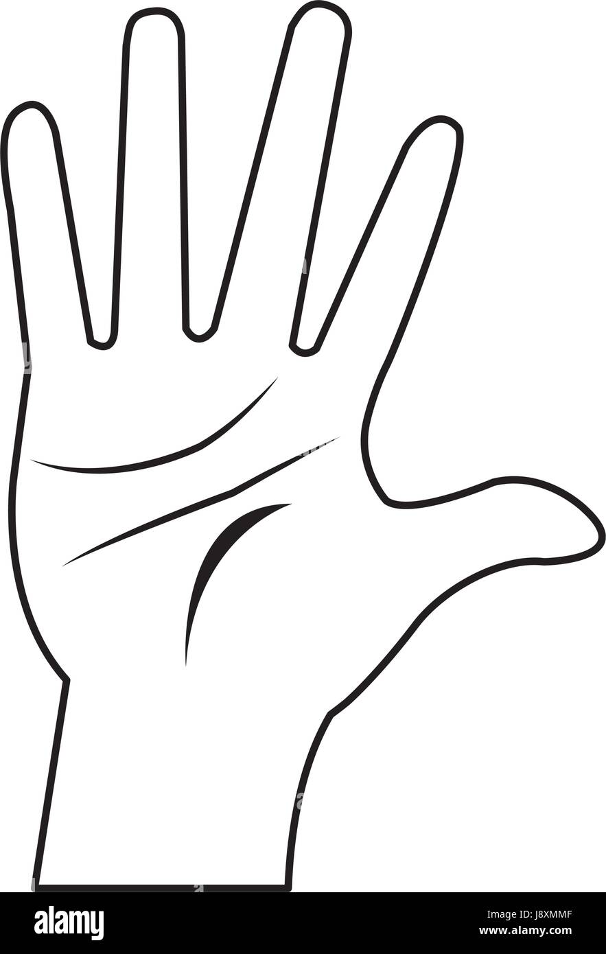 male palm hand gesture adult image Stock Vector Image & Art - Alamy
