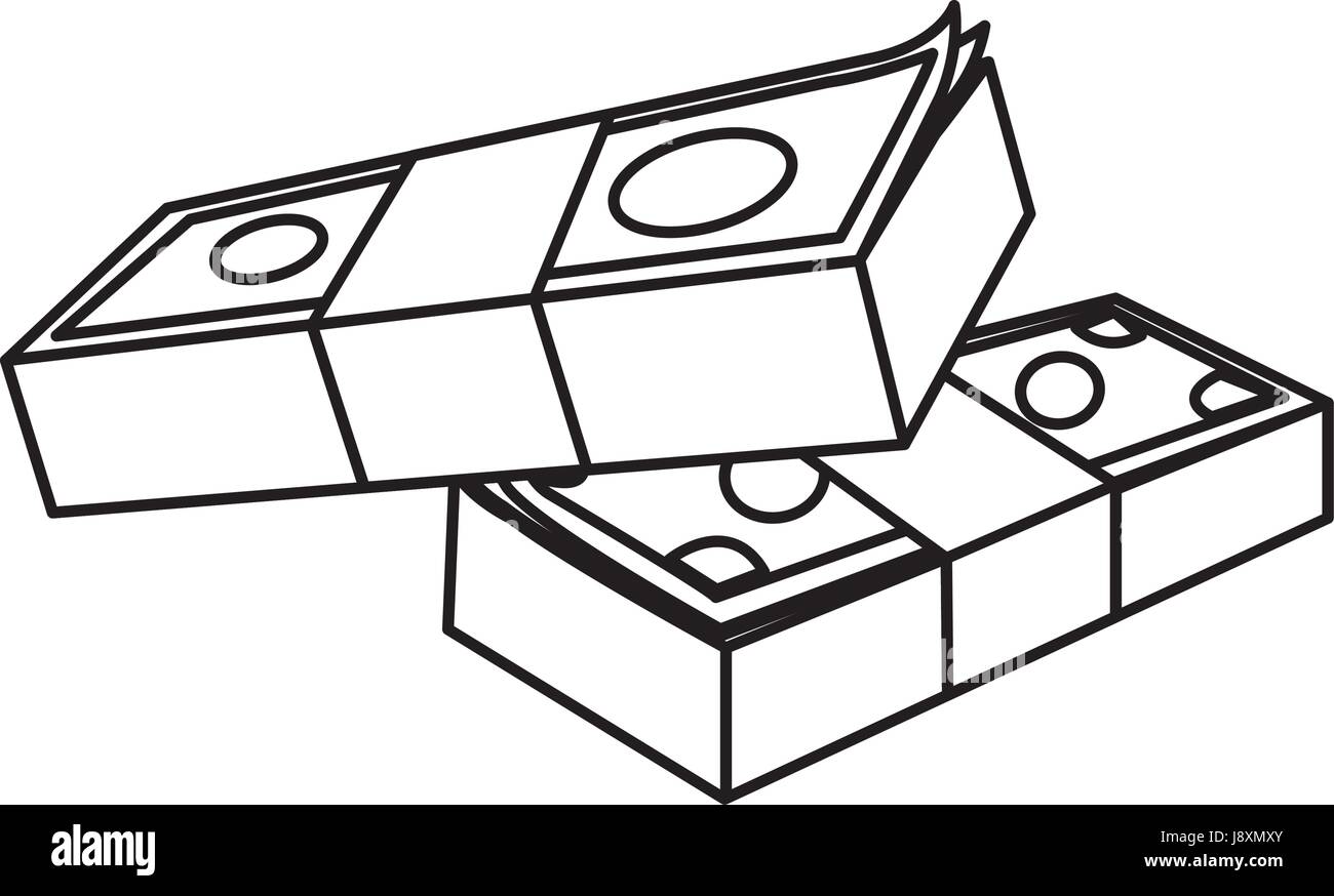 stack money banknote dollar cash icon Stock Vector Image & Art - Alamy