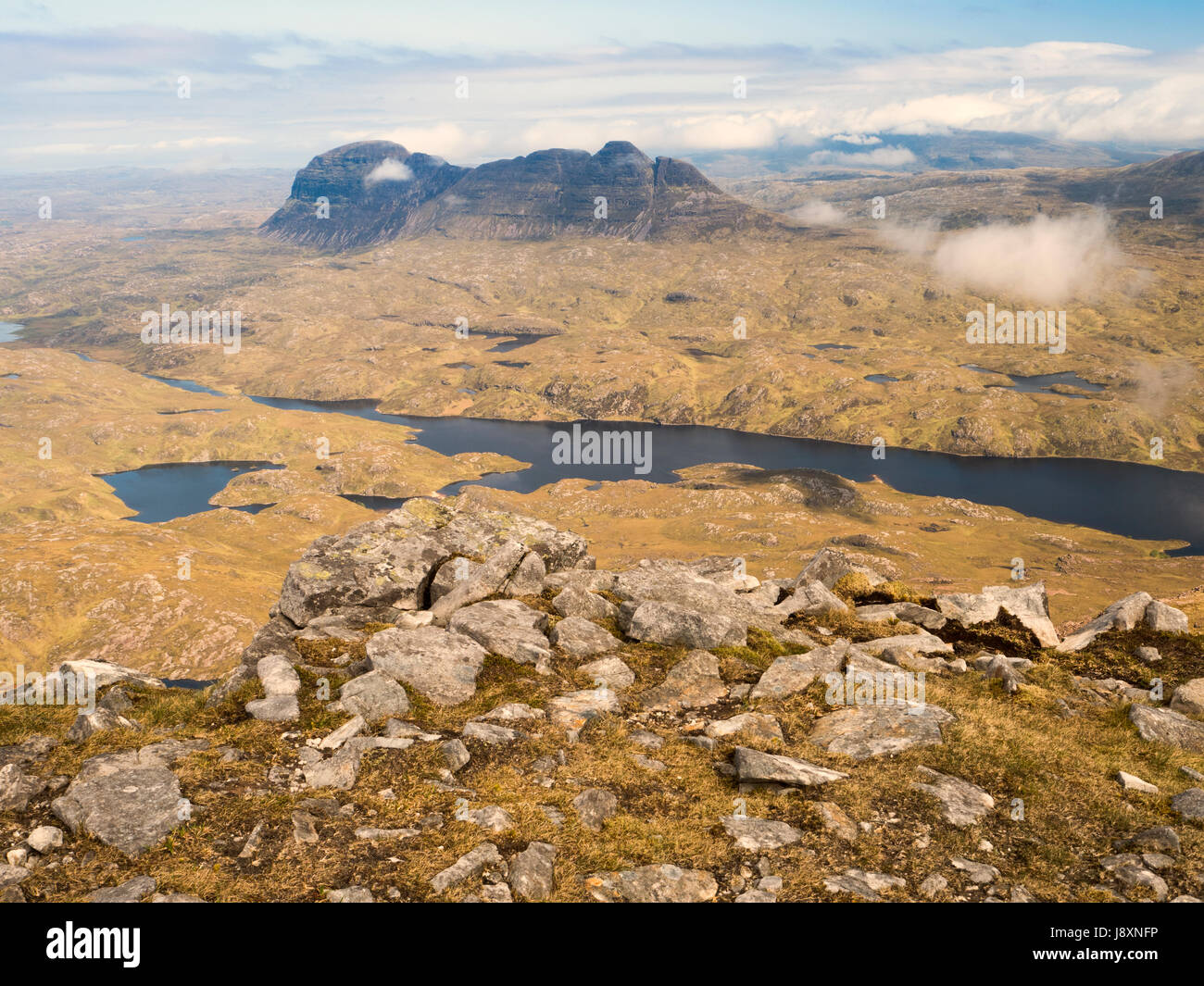 Suilven from Cul More, Inverpolly, Scotland Stock Photo - Alamy
