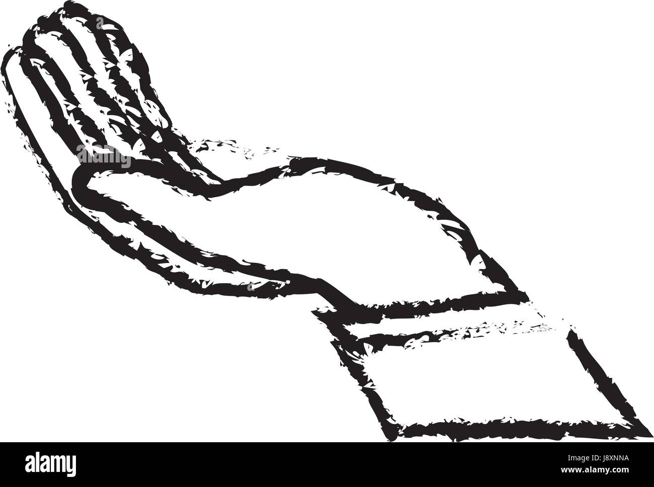 drawing hand man support help icon Stock Vector Image & Art - Alamy