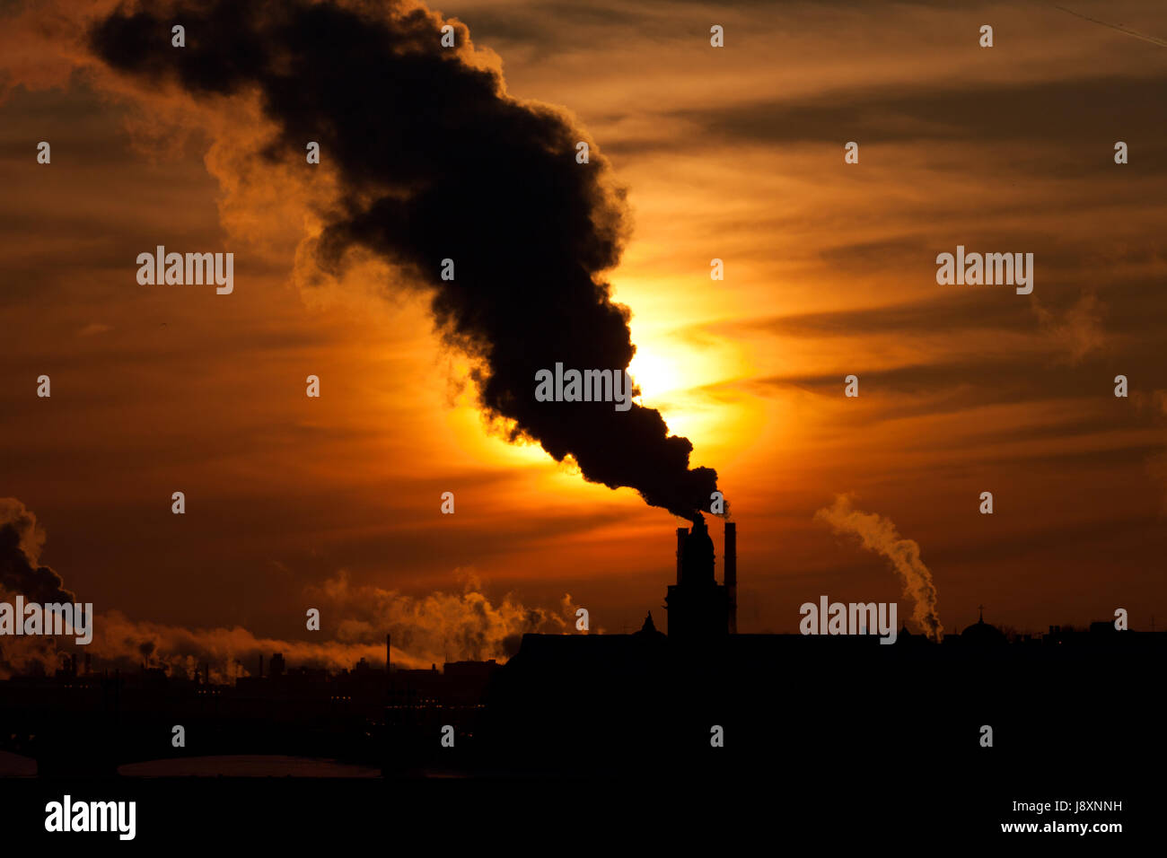 smoke, smoking, smokes, fume, tower, impact, city, town, environment ...