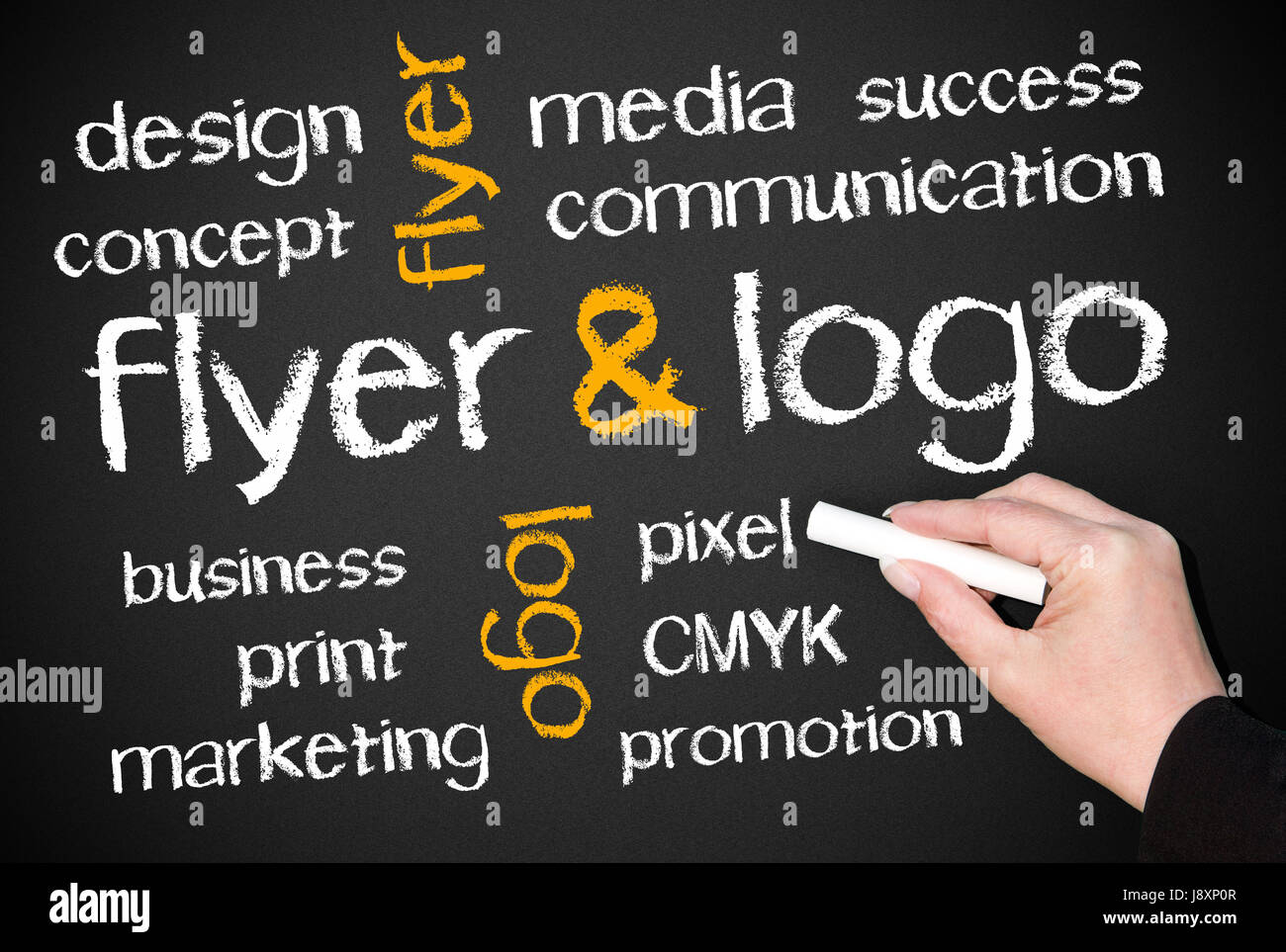flyers and logo Stock Photo - Alamy