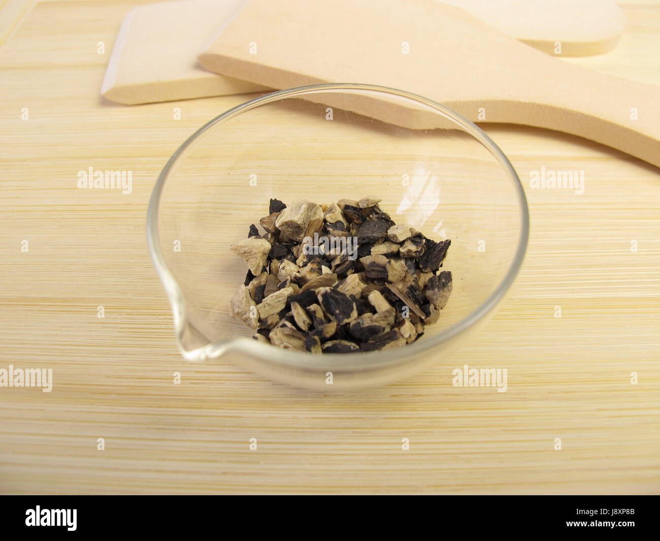 comfrey rhizome,radix symphyti Stock Photo - Alamy