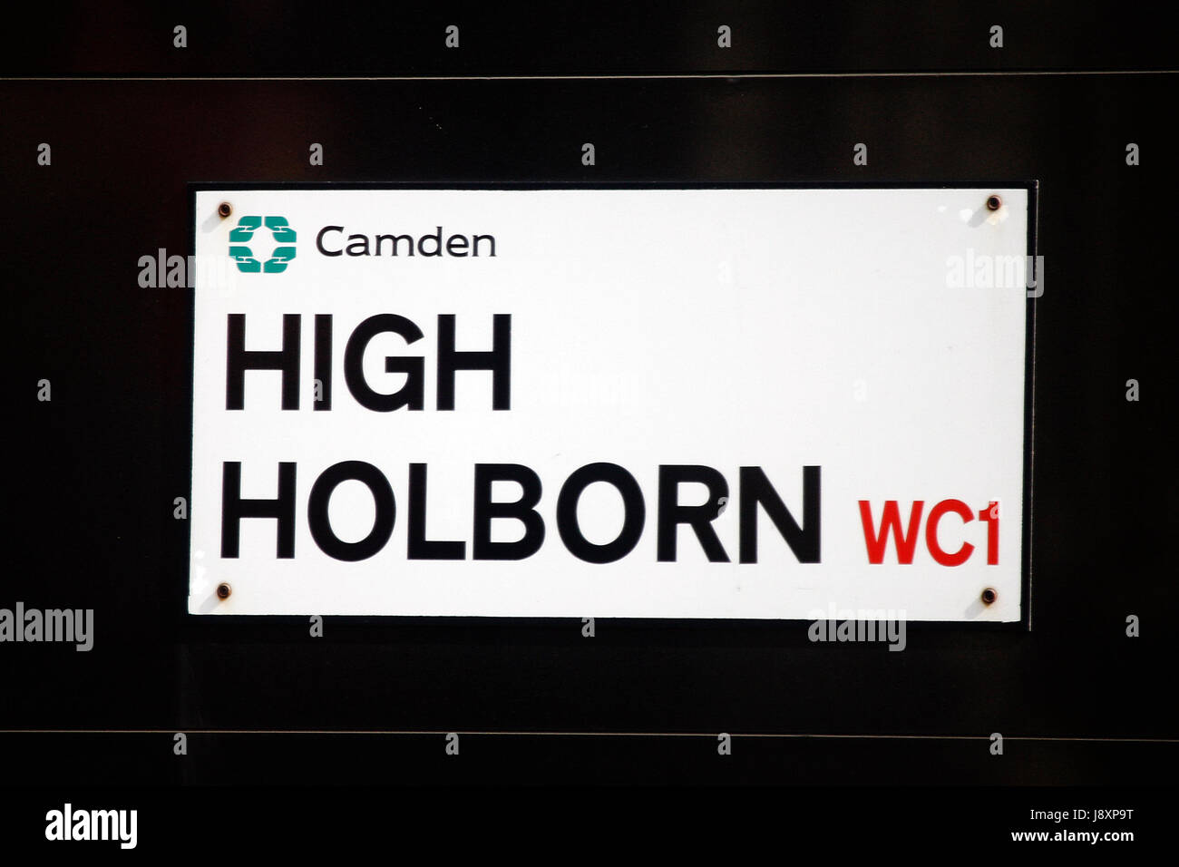 High Holborn, London Street Sign, Borough of Camden Stock Photo - Alamy