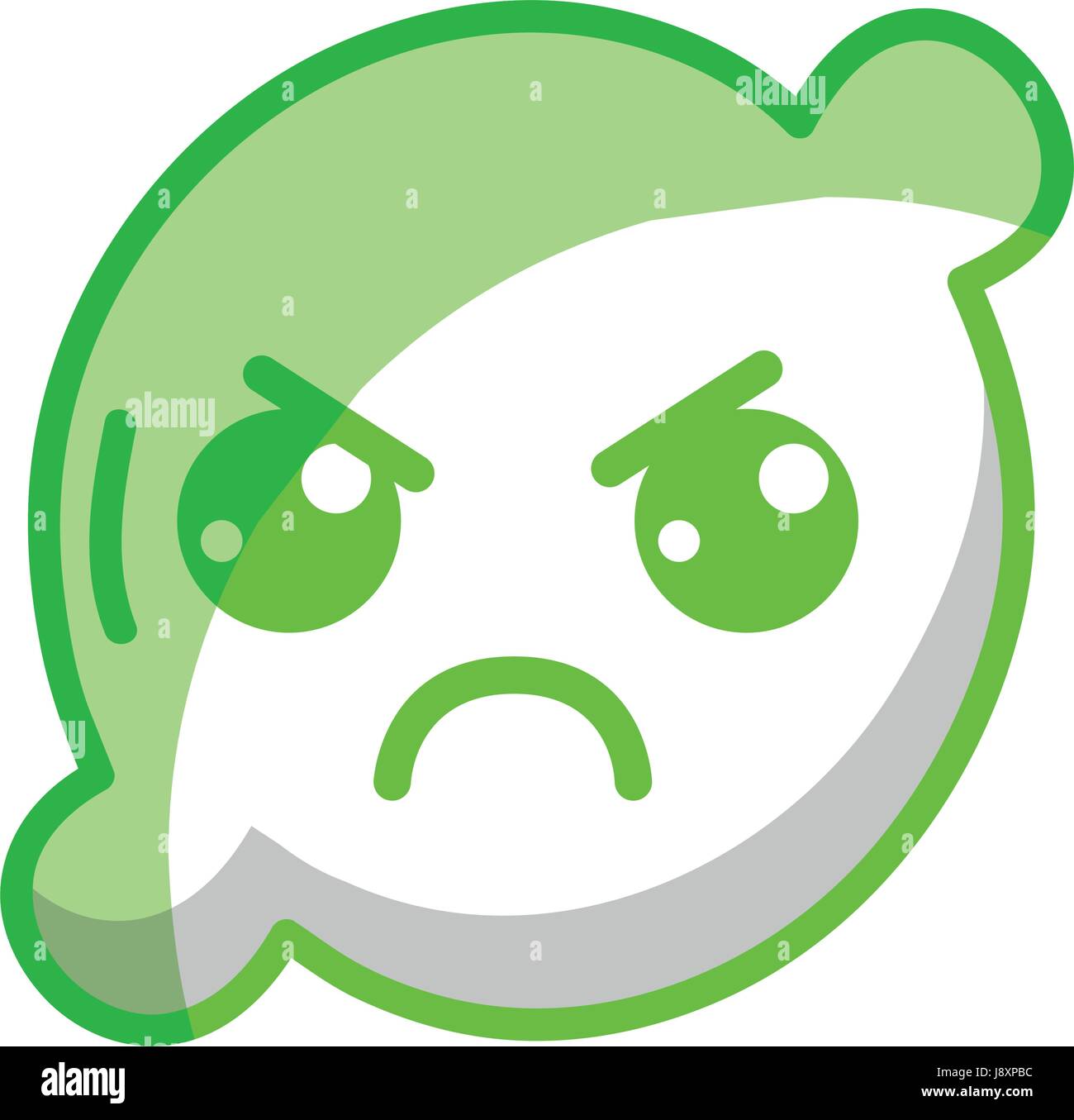 silhouette kawaii cute angry lemon fruit Stock Vector Image & Art - Alamy