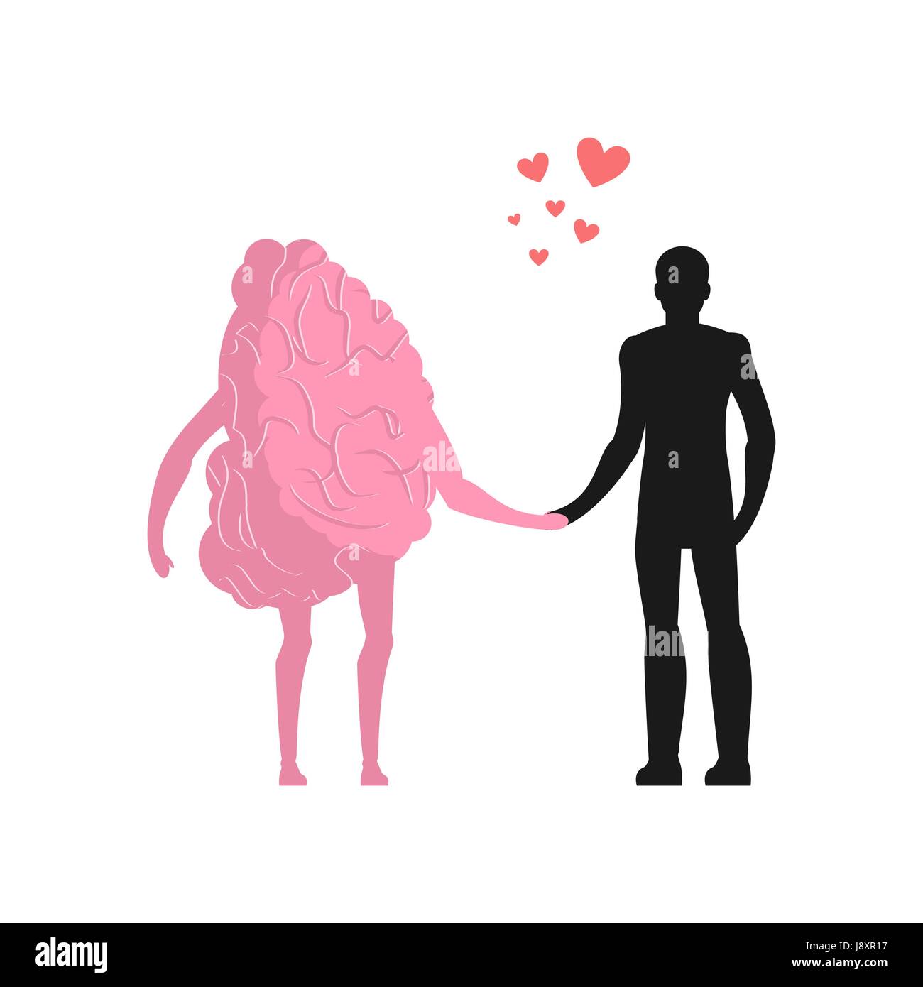 Heart brain hands graphic hi-res stock photography and images - Alamy