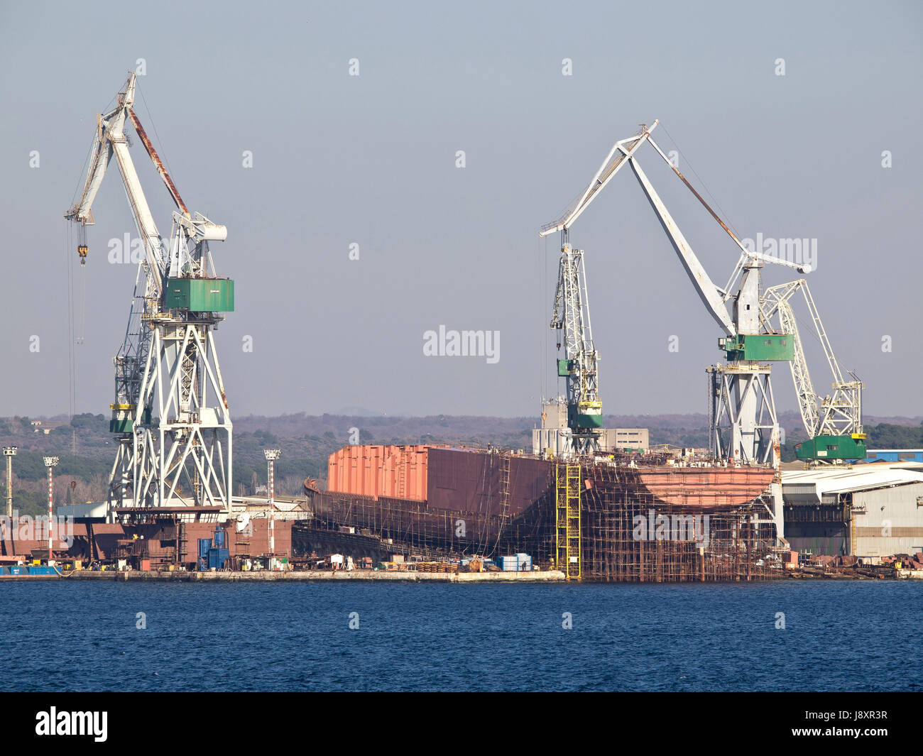 dockyard, dock, dry, dried up, barren, container, deck, containers ...
