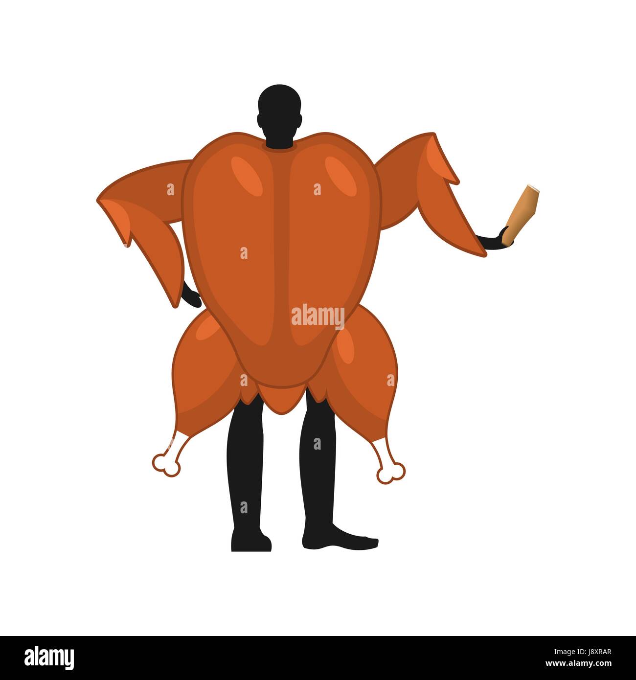 Man dressed as turkey Stock Vector Images - Alamy