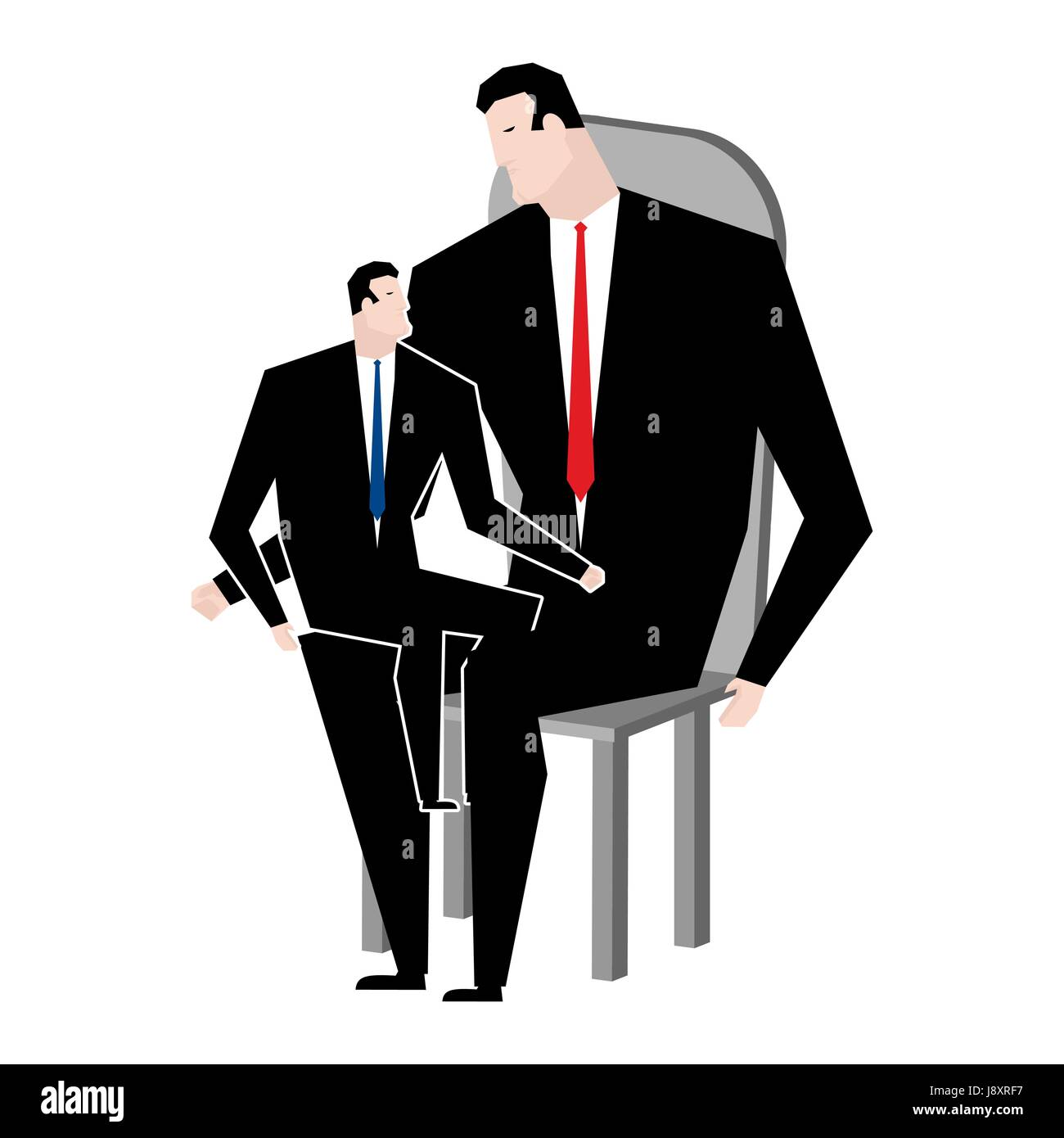 Businessmen and son. Business relatives. family office. Manager sitting ...