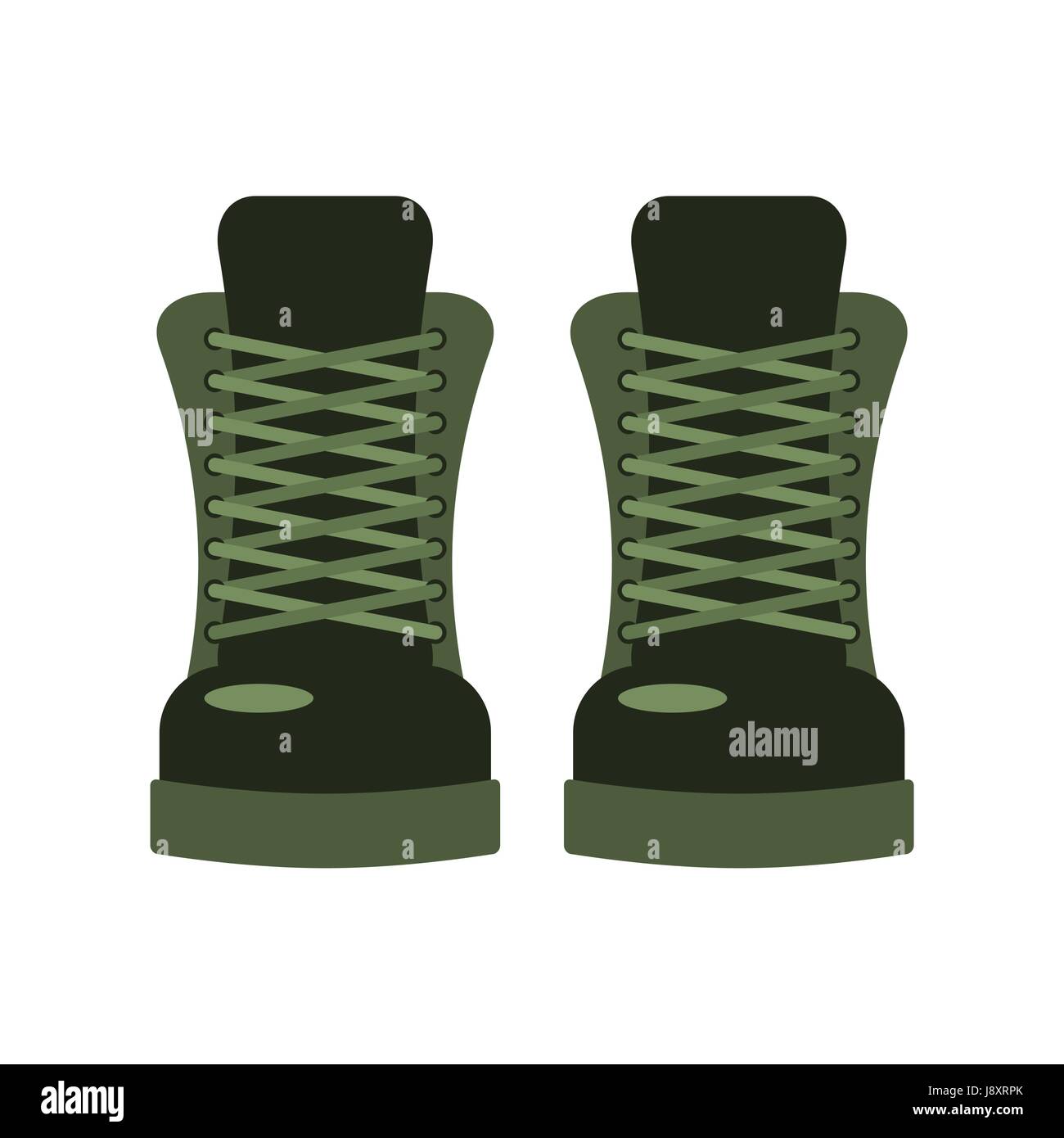 Military footwear. Soldier special shoes. army boot Stock Vector Image ...