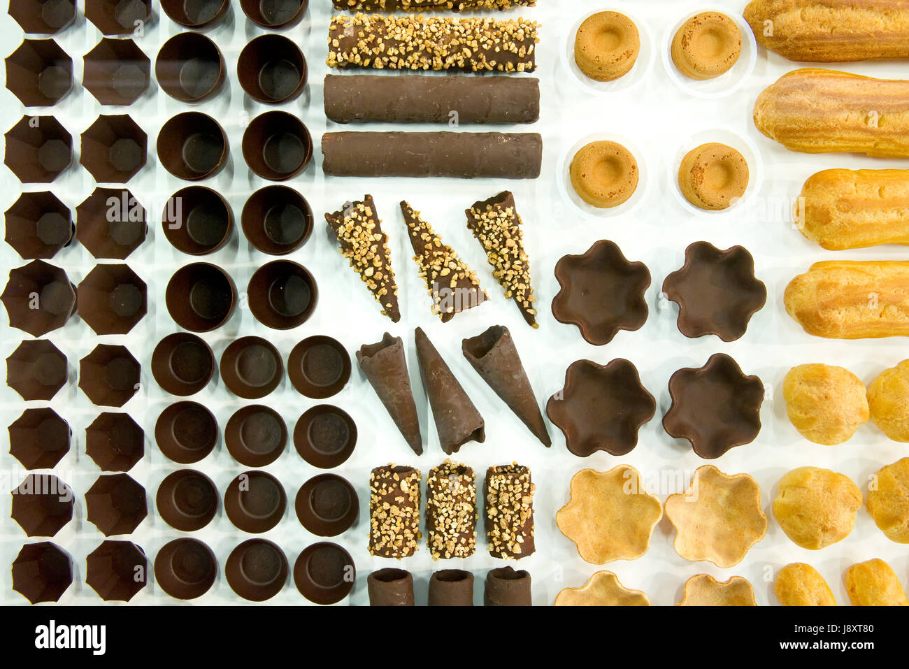forms of chocolate Stock Photo - Alamy
