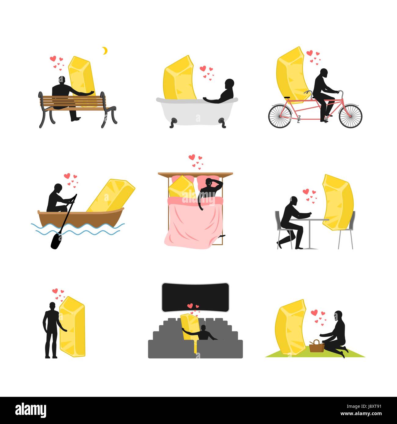 Loverr gold set. Love of Golden bullion collection. Man and wealth in ...