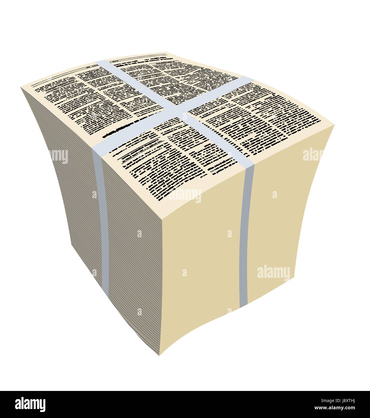 Piles of newspaper Stock Vector Images - Alamy