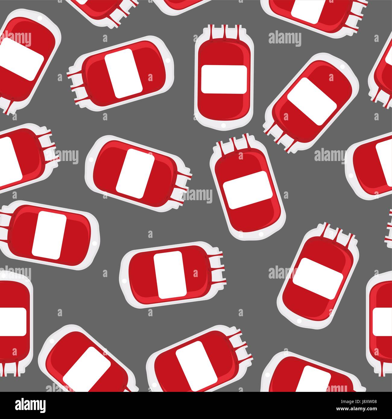 Blood bag seamless pattern. Blood transfusion background vector Stock ...