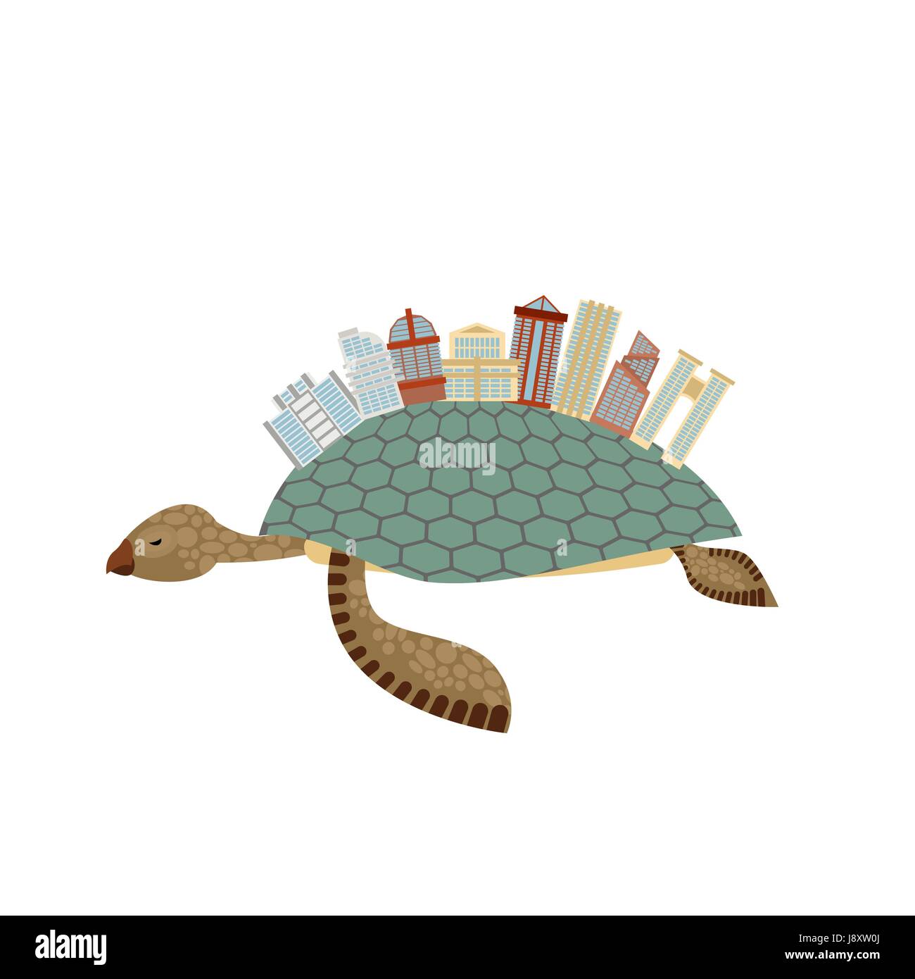 Turtle towers Stock Vector Images - Alamy