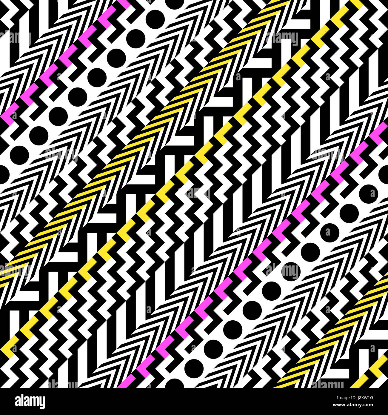 Retro color tribal seamless pattern. Fancy abstract geometric art print ...
