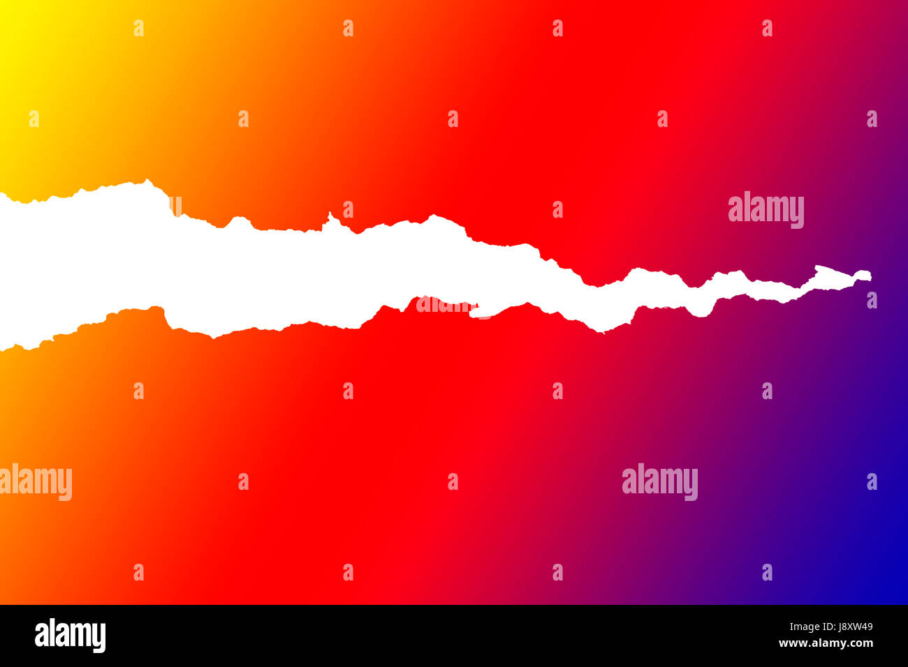 colour, coloured, torn, sheet of paper, paper, crack, fissure, blue ...