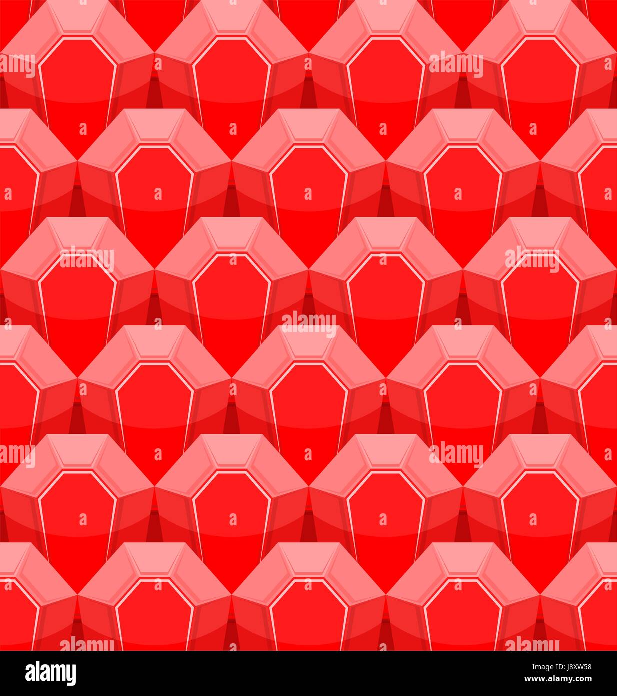 Ruby seamless pattern. Vector background of Red gems Stock Vector Image ...