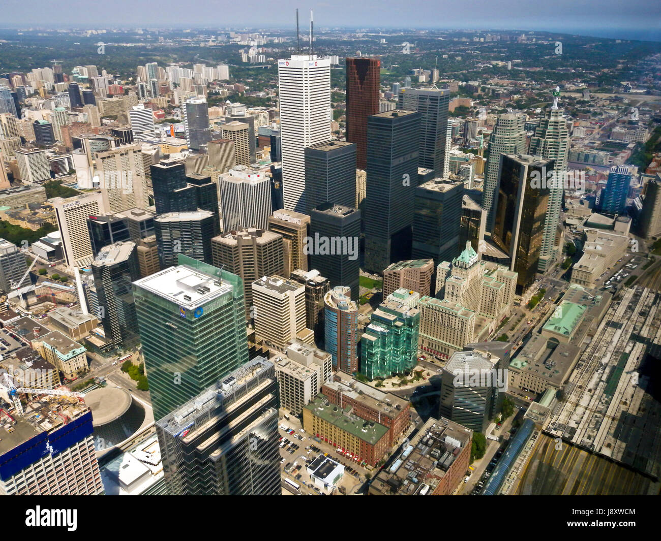Aerial view of Toronto downtown Stock Photo - Alamy
