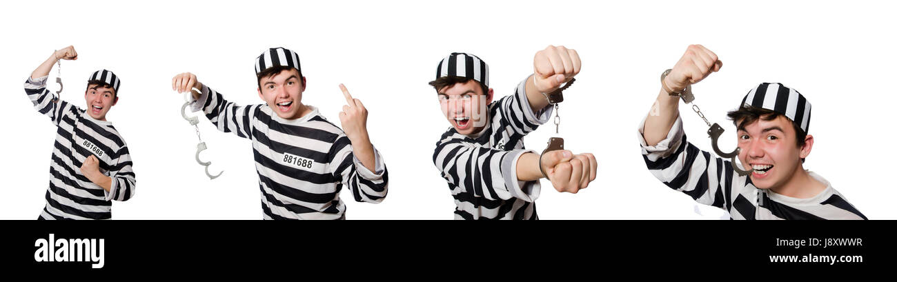 Funny prison inmate in concept Stock Photo - Alamy