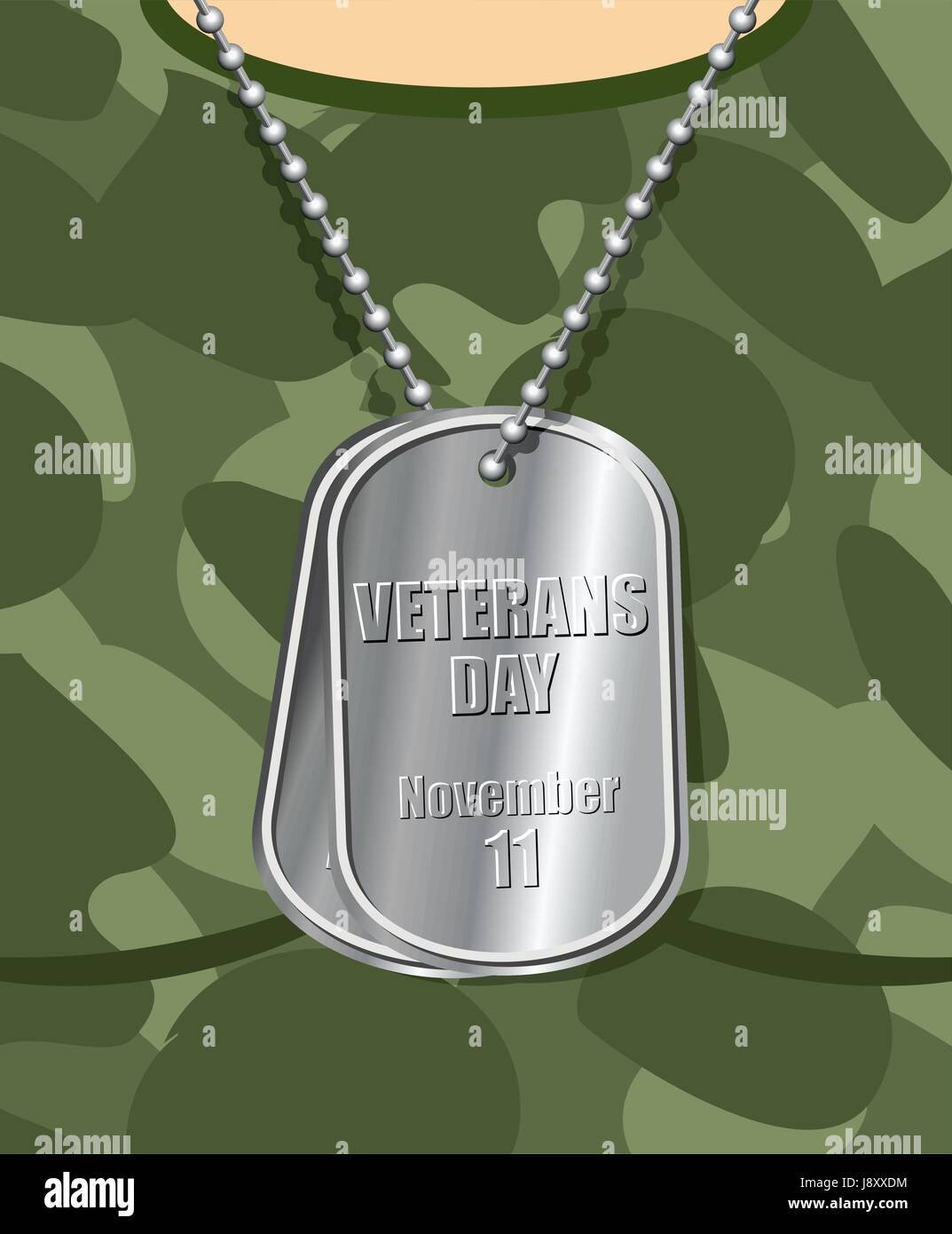 Day veteran. Army badge on his chest from soldier. Military t-shirt and ...