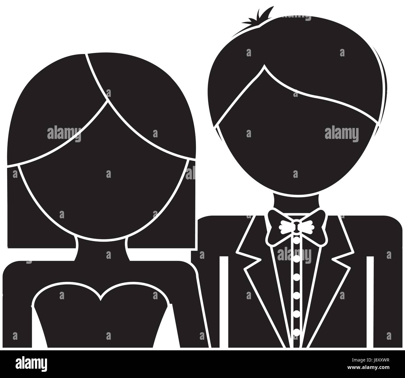 wedding couple icon Stock Vector Image & Art - Alamy