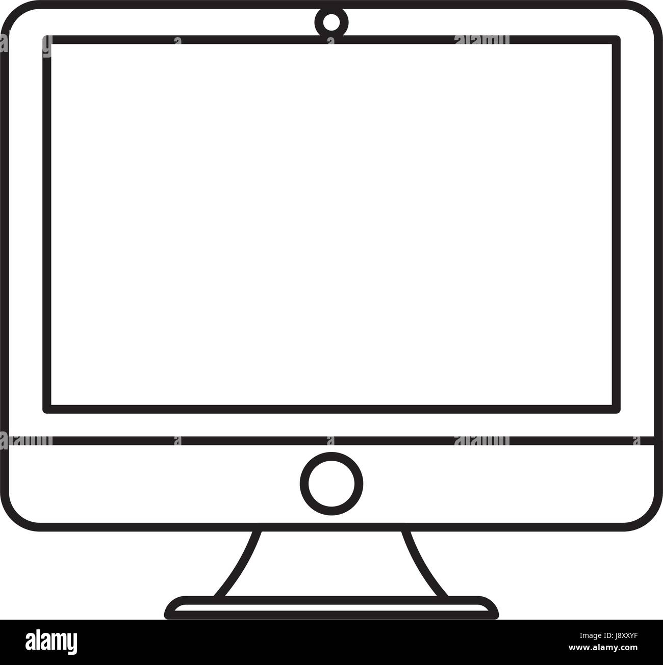 monitor computer icon Stock Vector Image & Art - Alamy