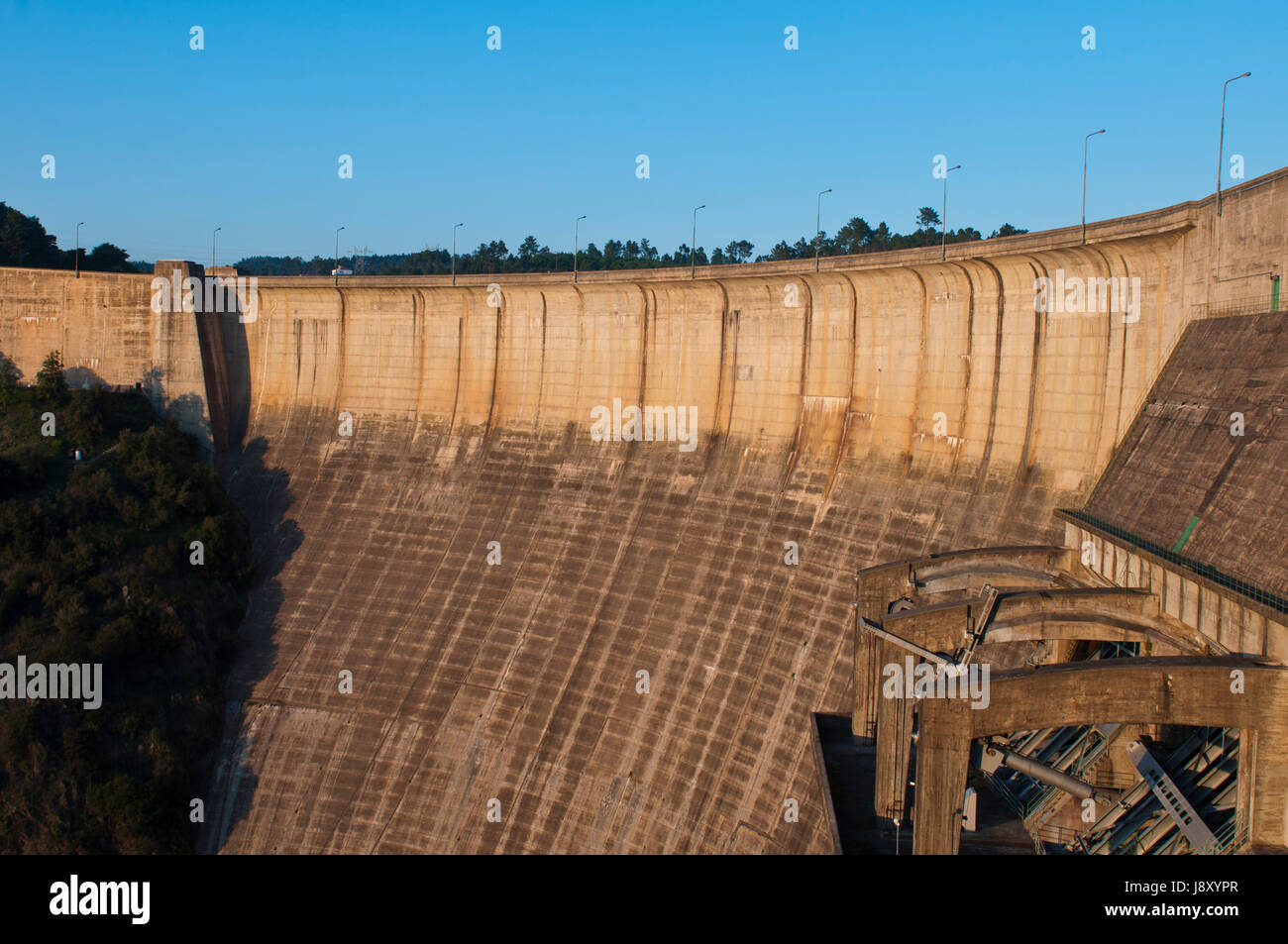 energy, power, electricity, electric power, portugal, dam, embankment ...