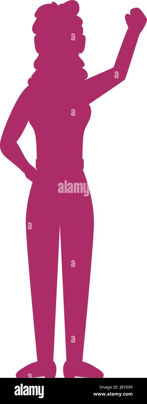 Woman greeting silhouette Stock Vector Image & Art - Alamy