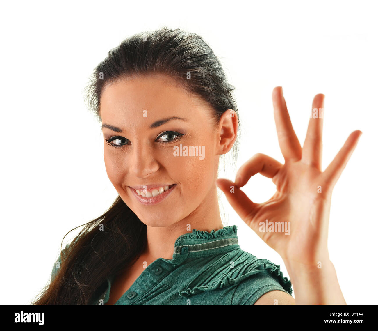 woman, hand, ok, finger, expression, positive, photo, picture, image ...