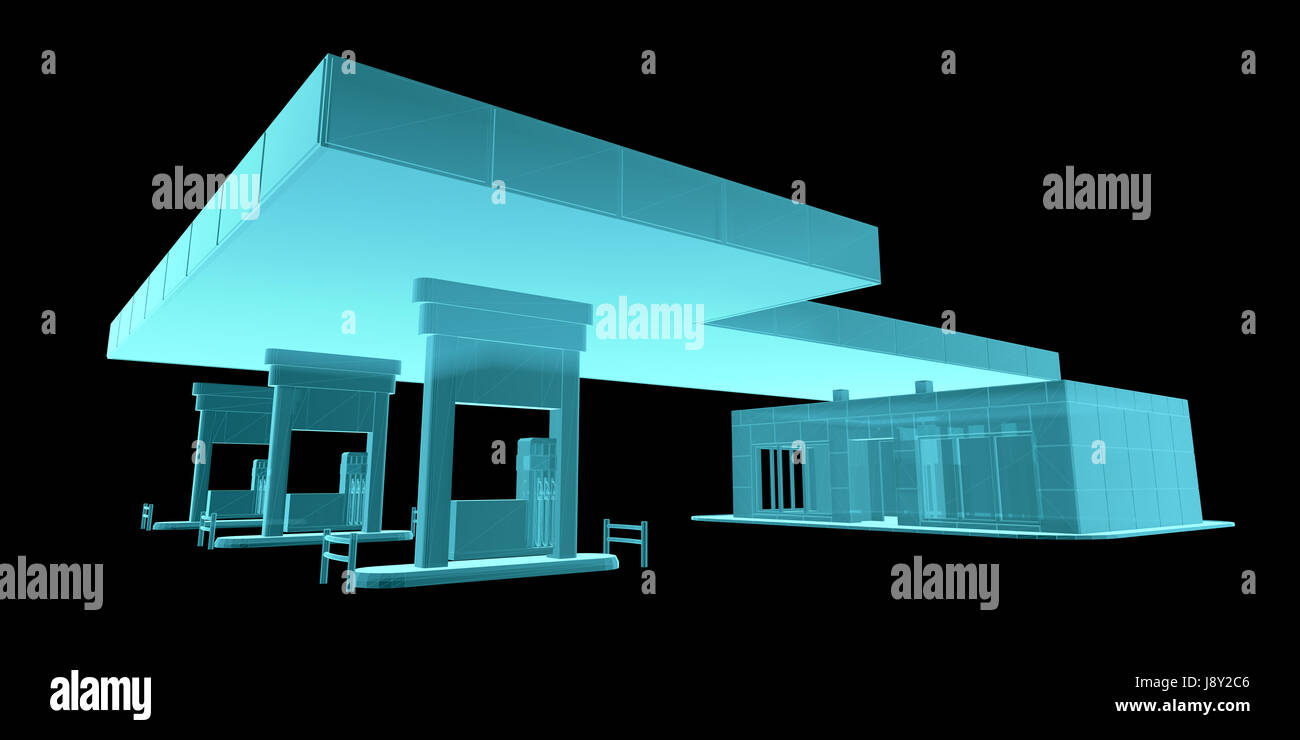 Gas Station. X-ray image Stock Photo - Alamy