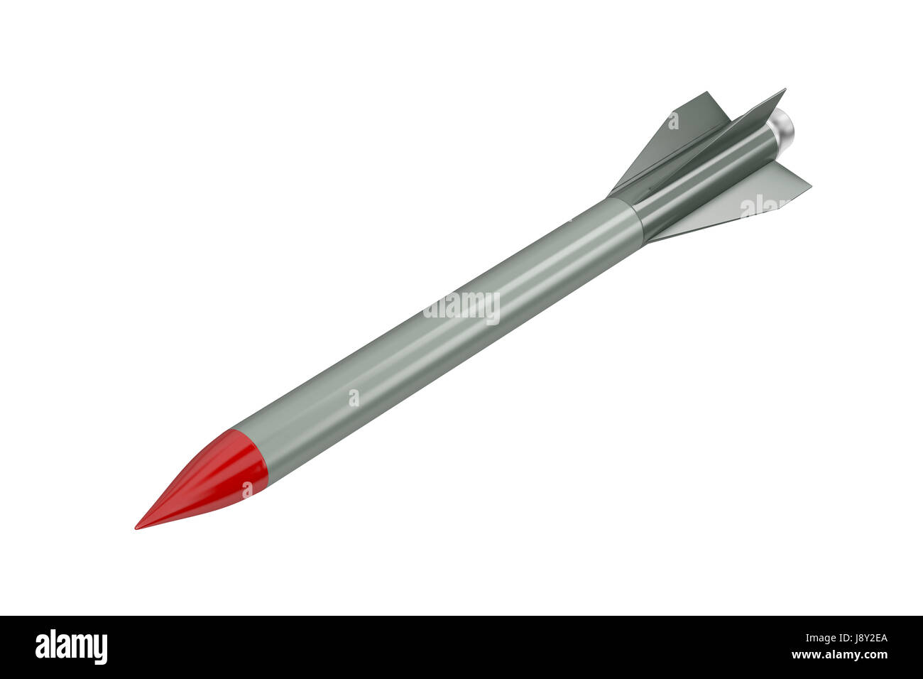 Cruise missile isolated on white background Stock Photo - Alamy