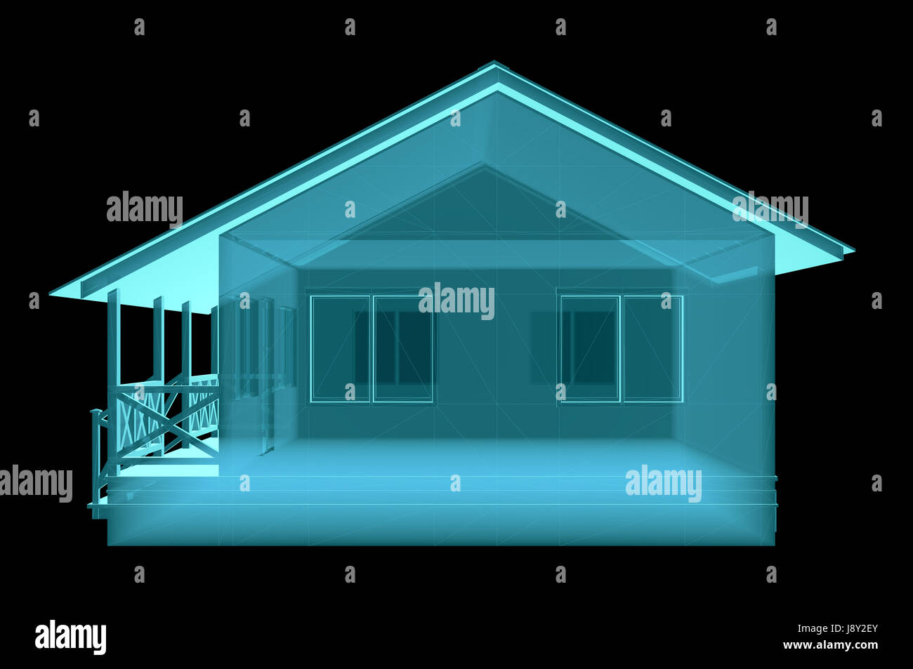 X-Ray Image Of Small House Stock Photo - Alamy