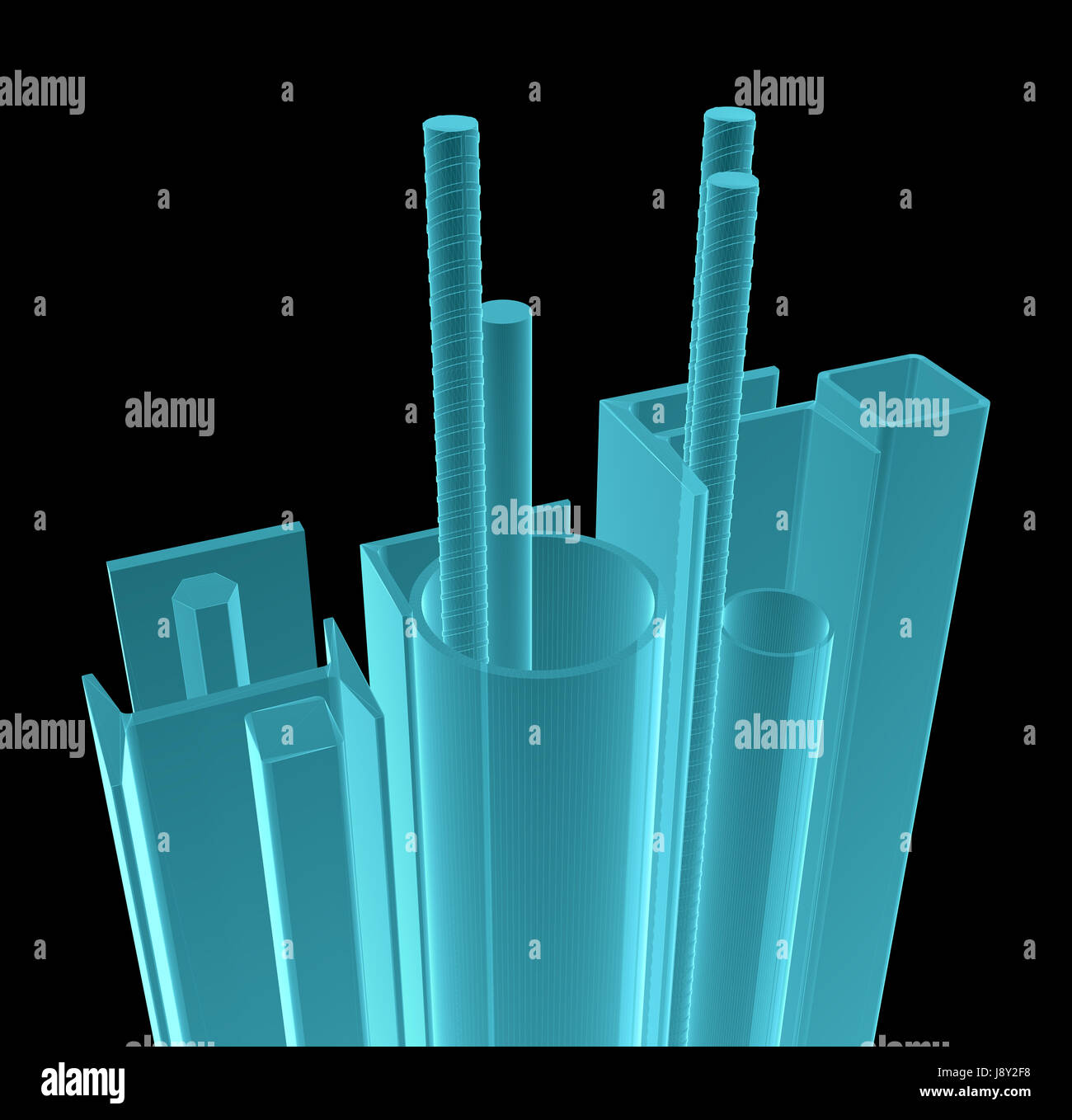 X-Ray Image Of Metal Products Stock Photo - Alamy