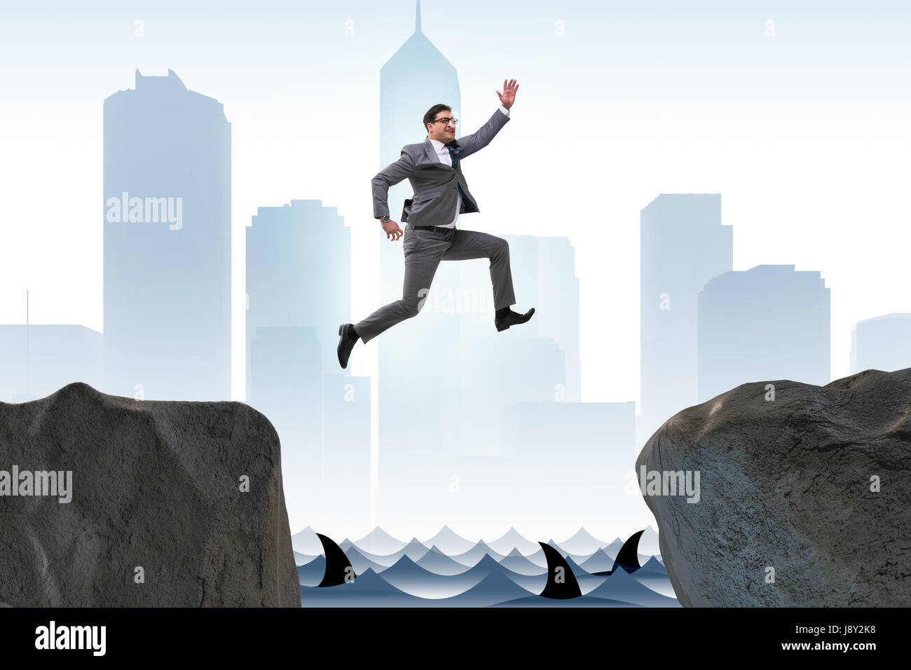 Shark leaping water hi-res stock photography and images - Alamy