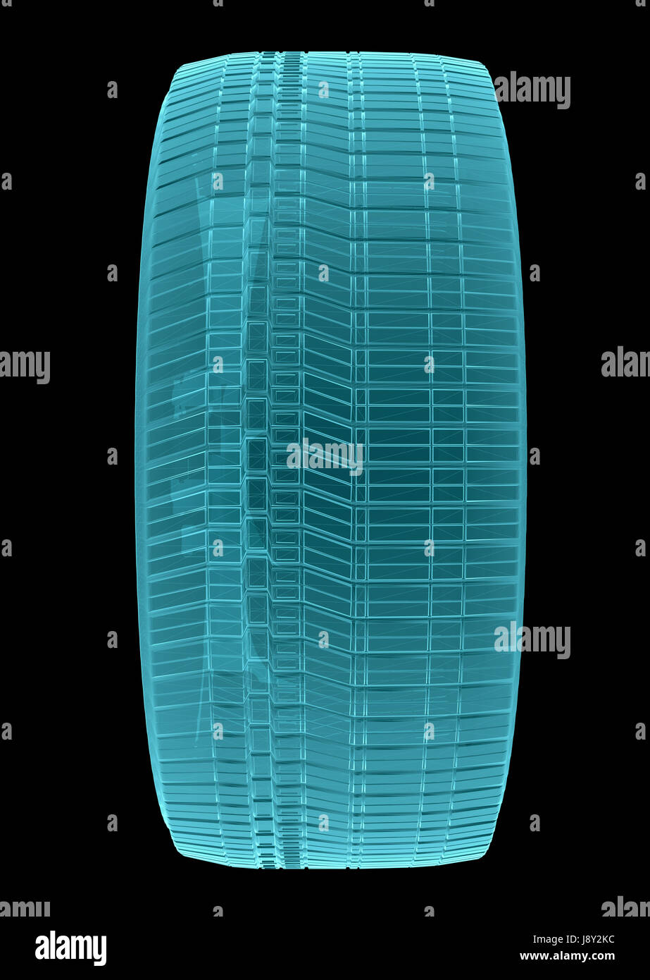 X-Ray Image Of Car Wheel Stock Photo - Alamy