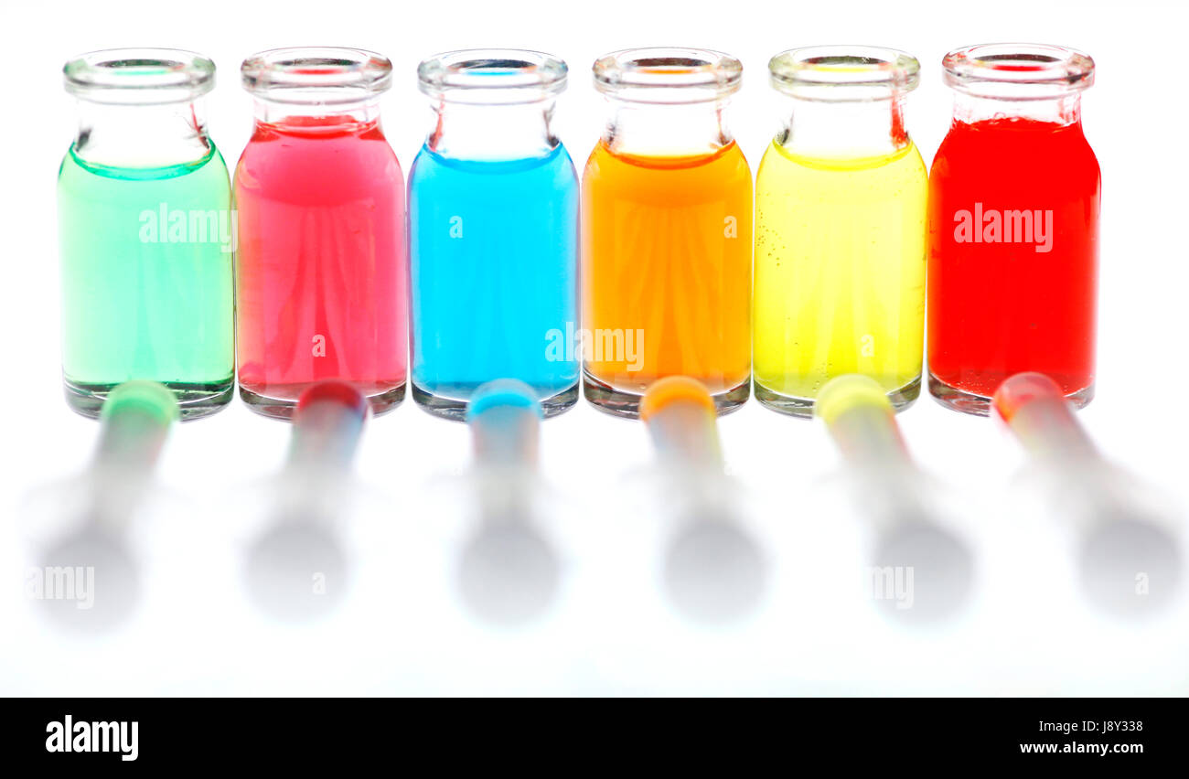 experiment, research, coloured, chemistry, colour, colour or pigment ...