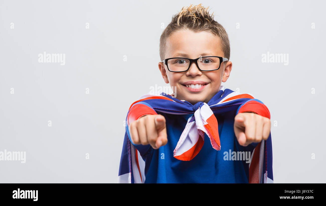 Boy Wearing A Union Jack Flag High Resolution Stock Photography and ...