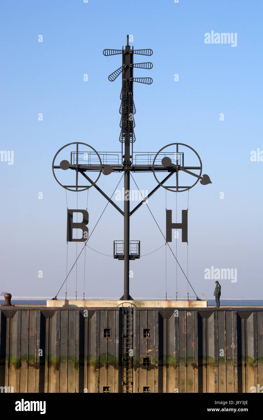 semaphore in bremerhaven Stock Photo - Alamy