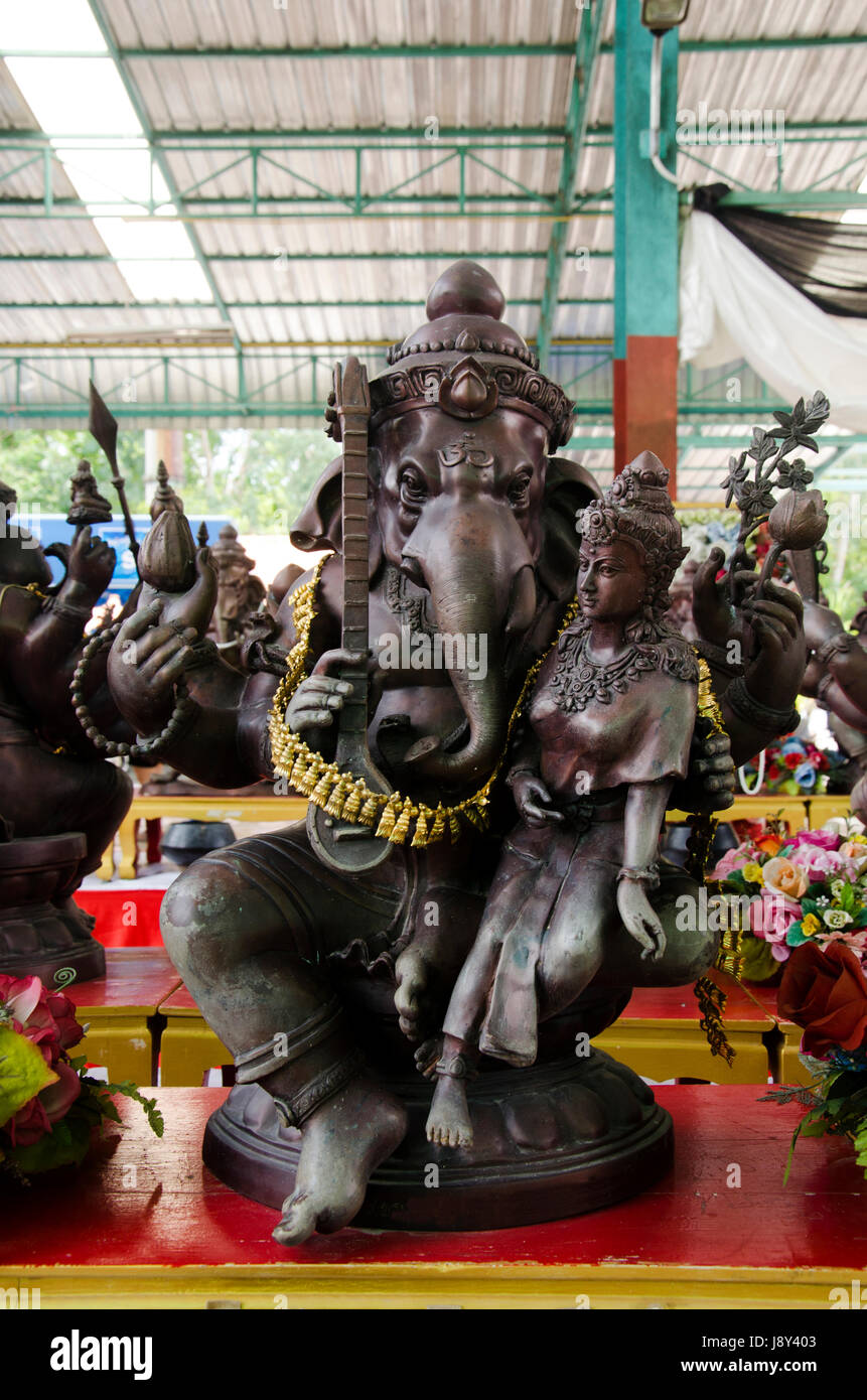 Ganesh statue thai called Phra Pikanet at outdoor for people visit and ...