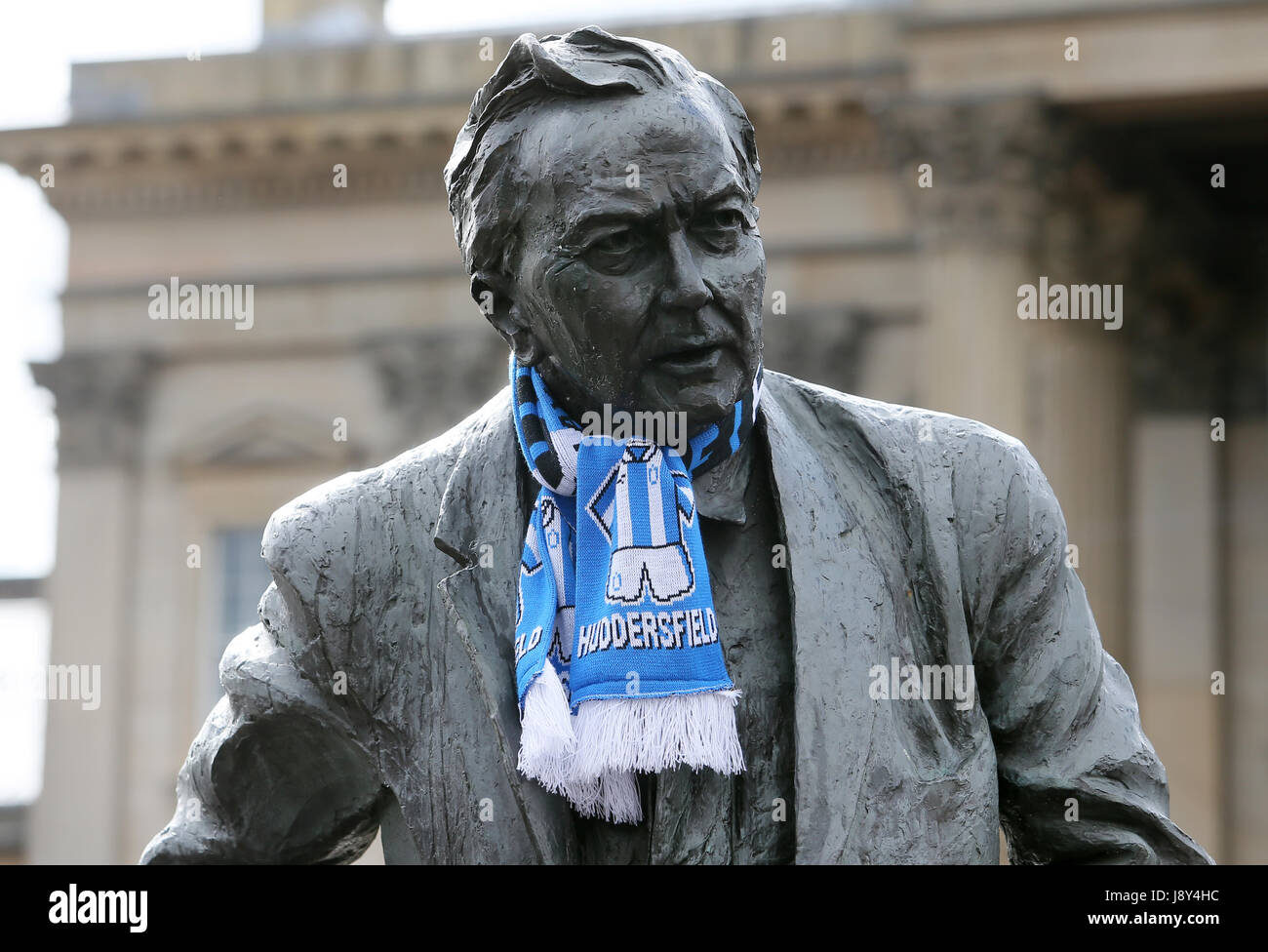 A view of the statue of former Prime Minister Harold Wilson ahead of ...