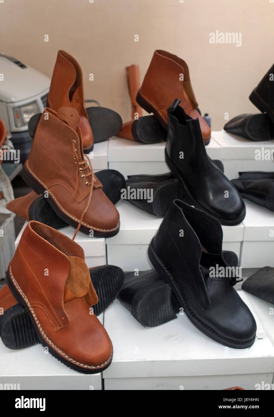 Hand-made Sardinian shepherd's boots Stock Photo - Alamy