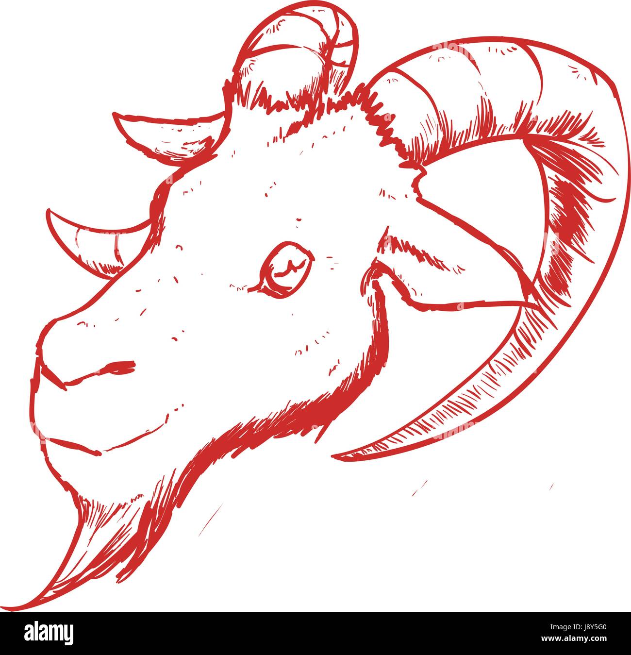 Goat animal symbol Stock Vector Image & Art - Alamy