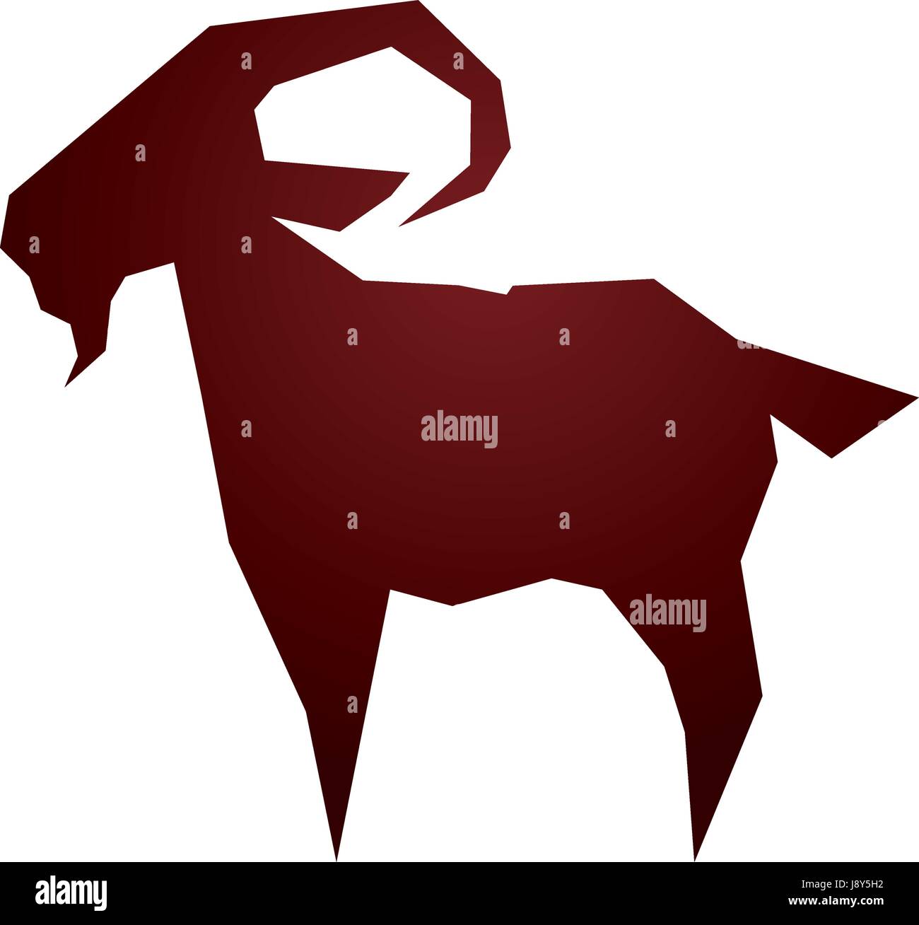 Goat animal symbol Stock Vector Image & Art - Alamy