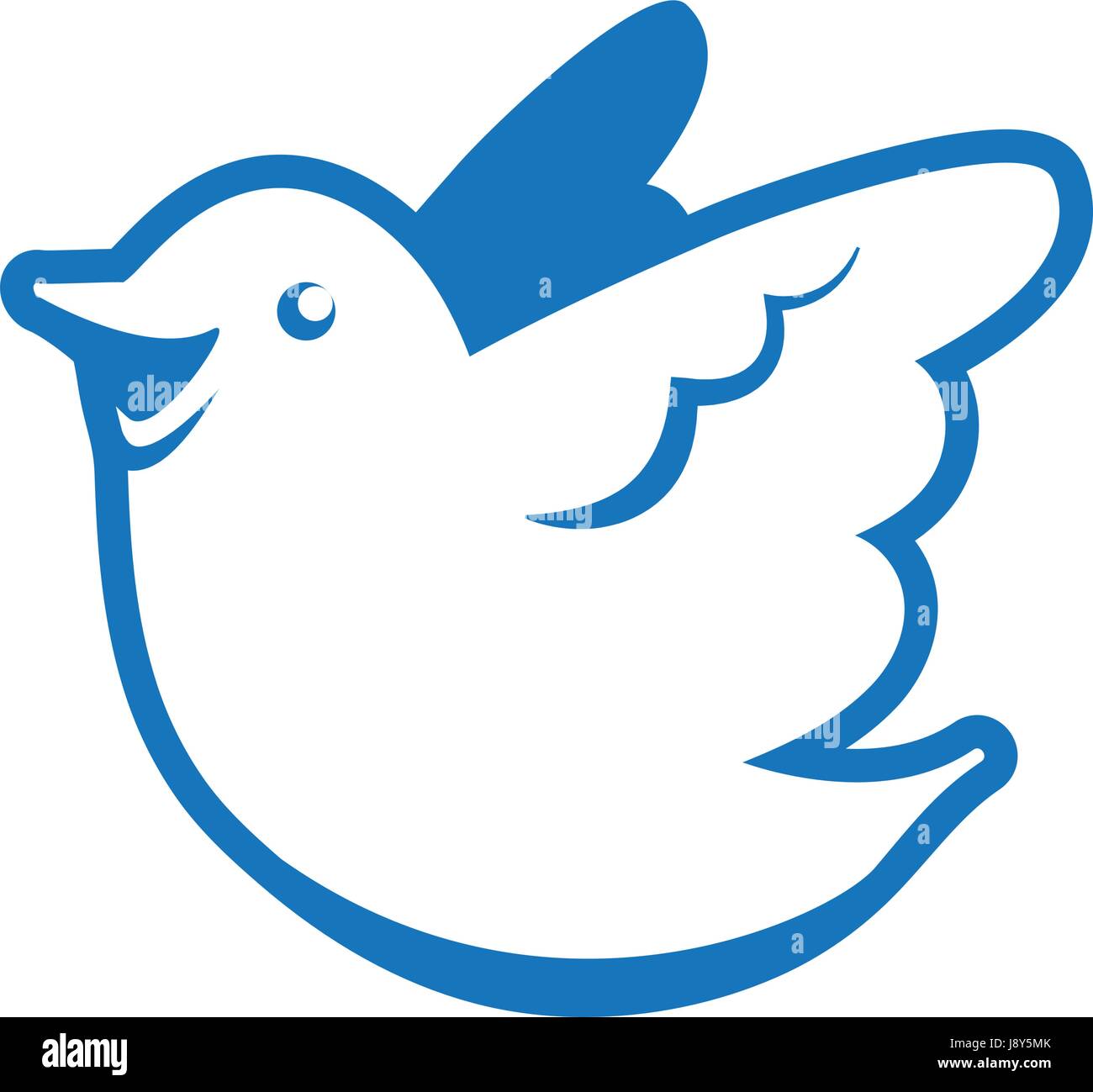 Dove Bird Outline Vector Symbol High Resolution Stock Photography and ...