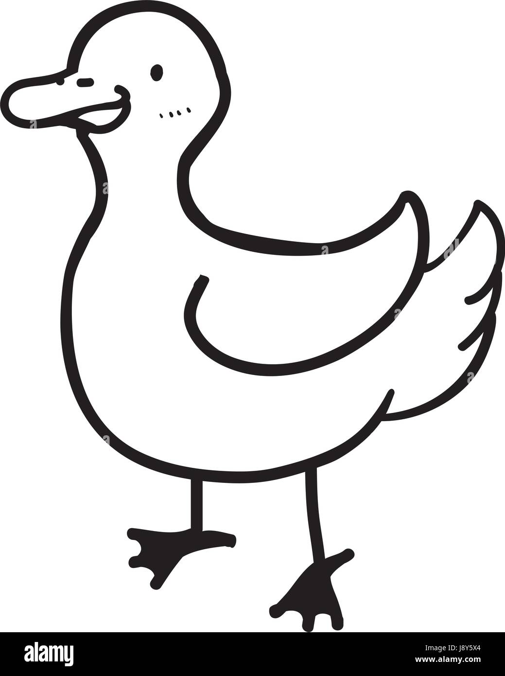 Duck bird cartoon Stock Vector Image & Art - Alamy