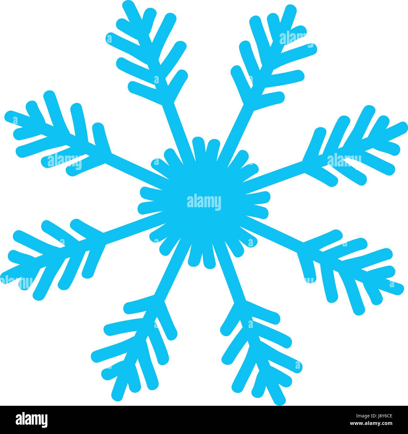 Snowflake winter symbol Stock Vector Image & Art - Alamy