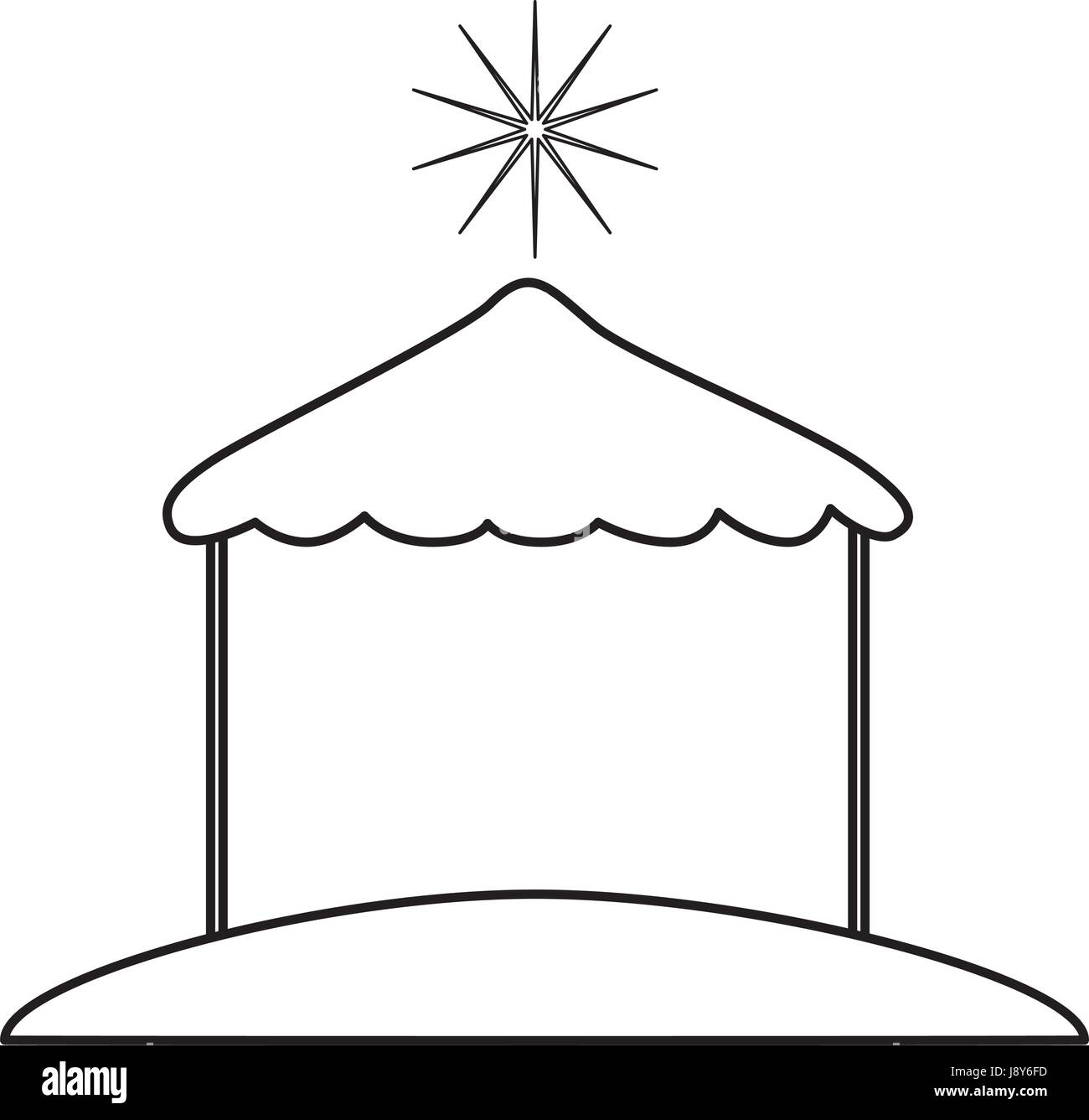 Christmas manger symbol Stock Vector Image & Art - Alamy