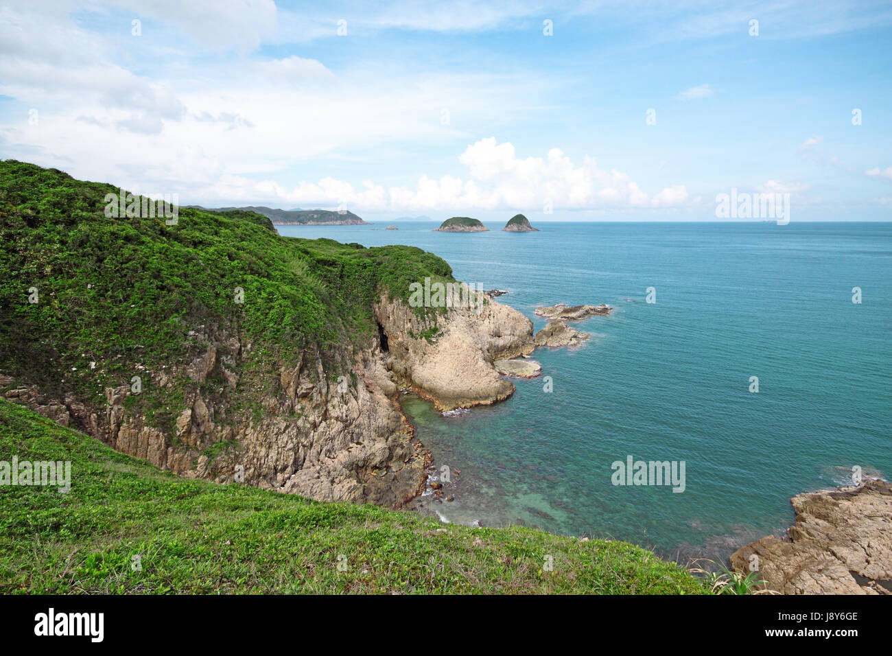 stone, rock, wave, seat, bench, salt water, sea, ocean, water, blue ...